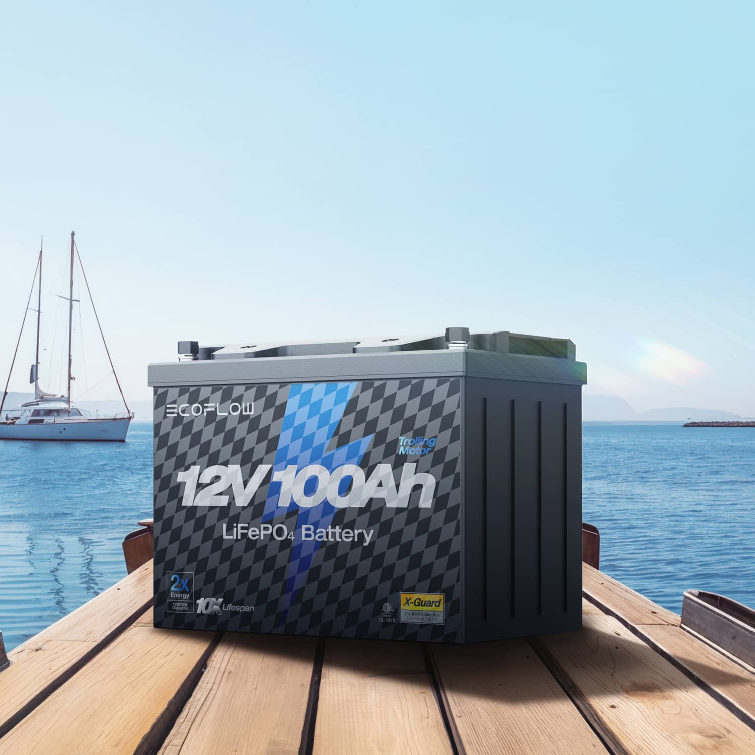 12V 100Ah Marine Trolling Motor Battery | EcoFlow ZA – EcoFlow South Africa